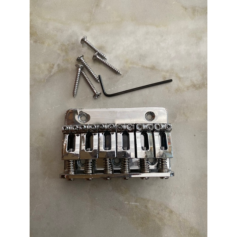 Jual Bridge Tremolo Rhytem Gitar Chrome hardtail basic on fender ...