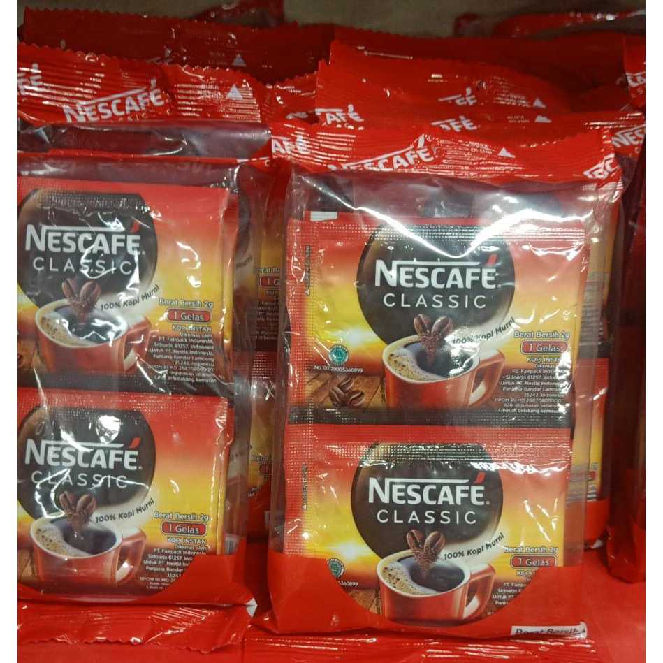 Jual Nescafe Classic Sachet 10x2gr | Shopee Indonesia