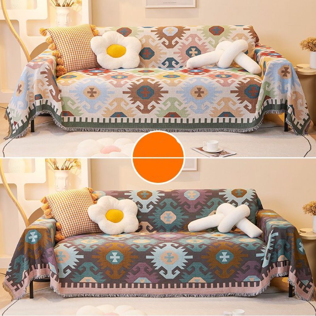 Jual Utama jakarta - UJ077 Cover Sofa Selimut Sofa Motif Nordic 1/2 ...