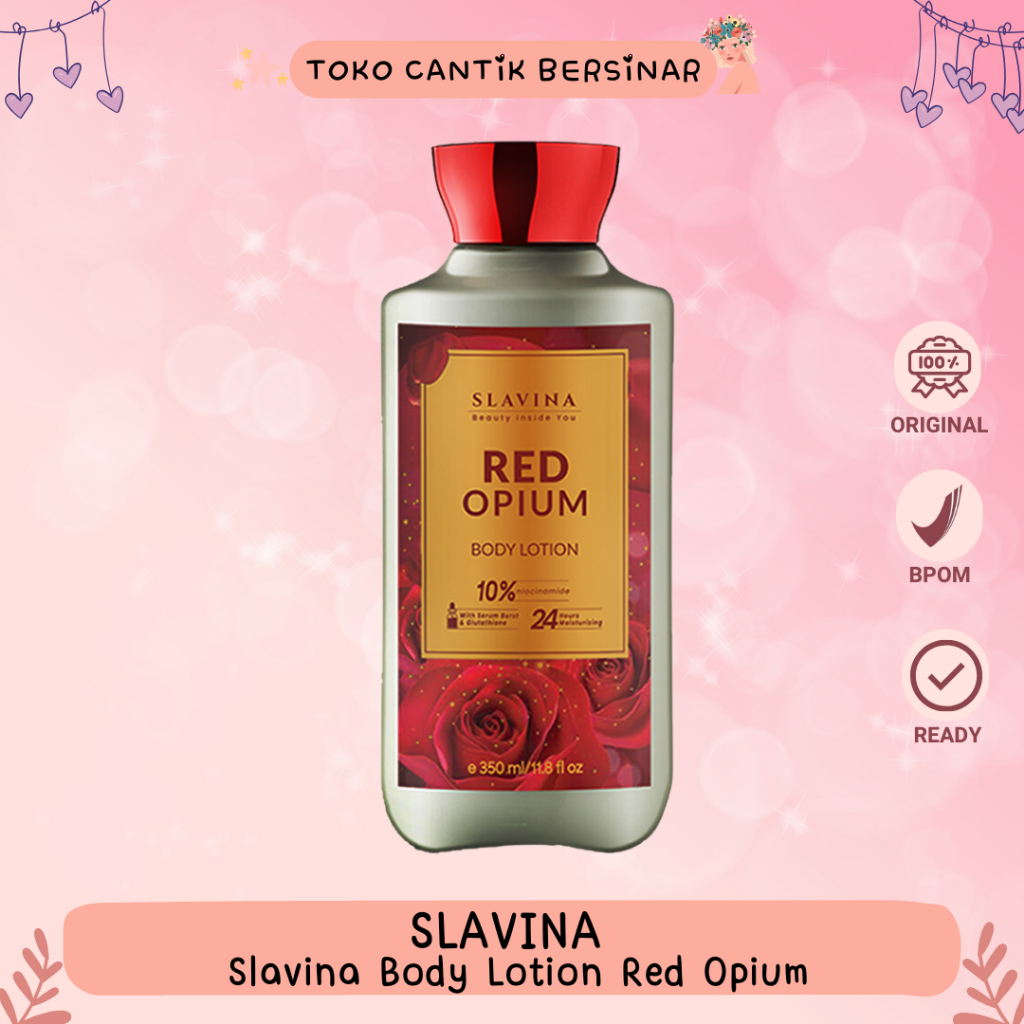 Jual SLAVINA BODY LOTION RED OPIUM ENDLESS LOVE FIRST KISS OCEAN NAGITA ...