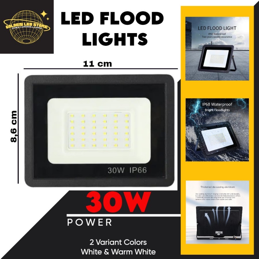 Jual LAMPU SOROT LED SMD IP66 WATERPROOF / LAMPU TEMBAK LED / LAMPU OUTDOOR | Shopee Indonesia