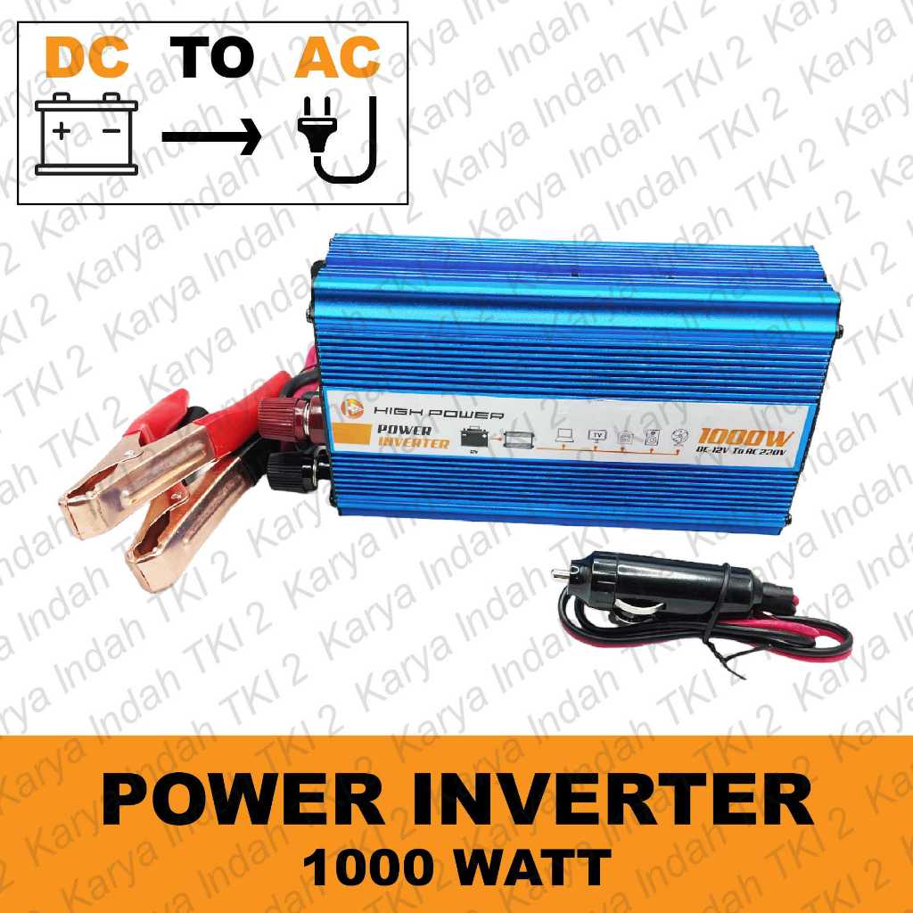 Jual Power Inventer Mobil 1000W HIGH POWER DC AC Converter Listrik 1000 ...