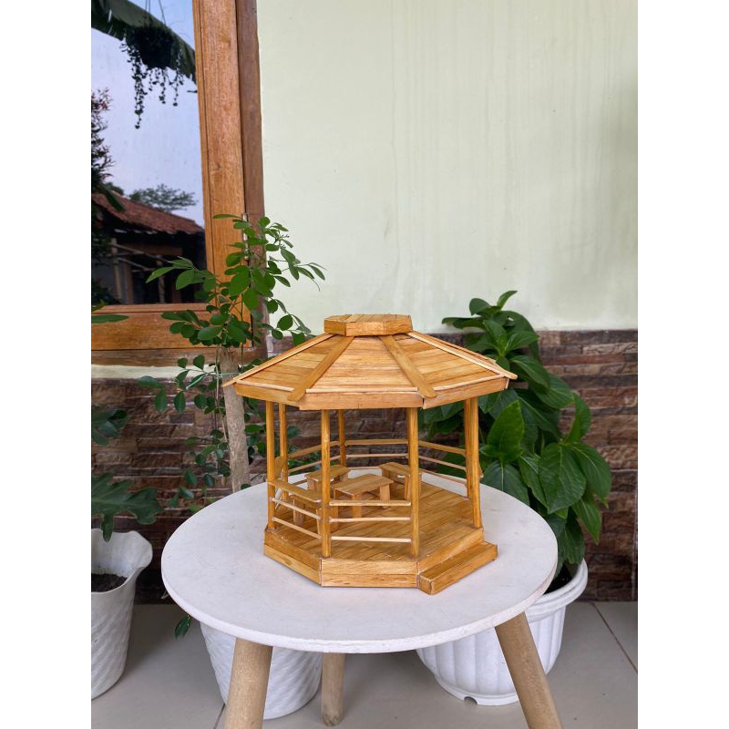 Jual Kerajinan Stik Es Krim Miniatur Rumah Stik Es Krim Prakarya Anak