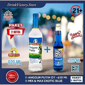 Jual Paket ( 2 ) - Anggur Putih OT & Mix & Max Exotic Blue Botol Besar ...