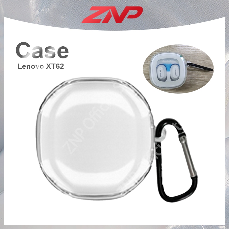 Jual ZNP X Lenovo thinkplus XT62 Transparan Case For XT62 Earphones ...