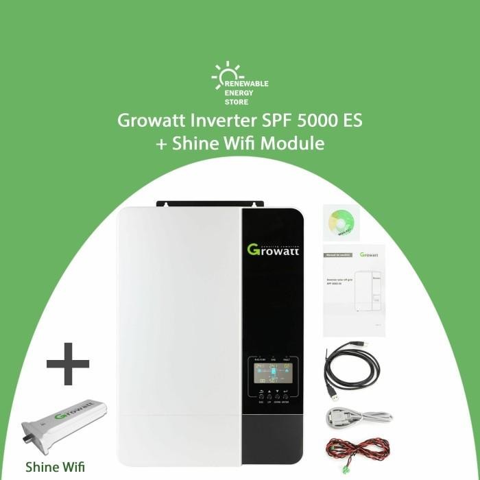 Jual Inverter GROWATT SPF 5000 ES INVERTER HYBRID OFF GRID - Inverter Only | Shopee Indonesia
