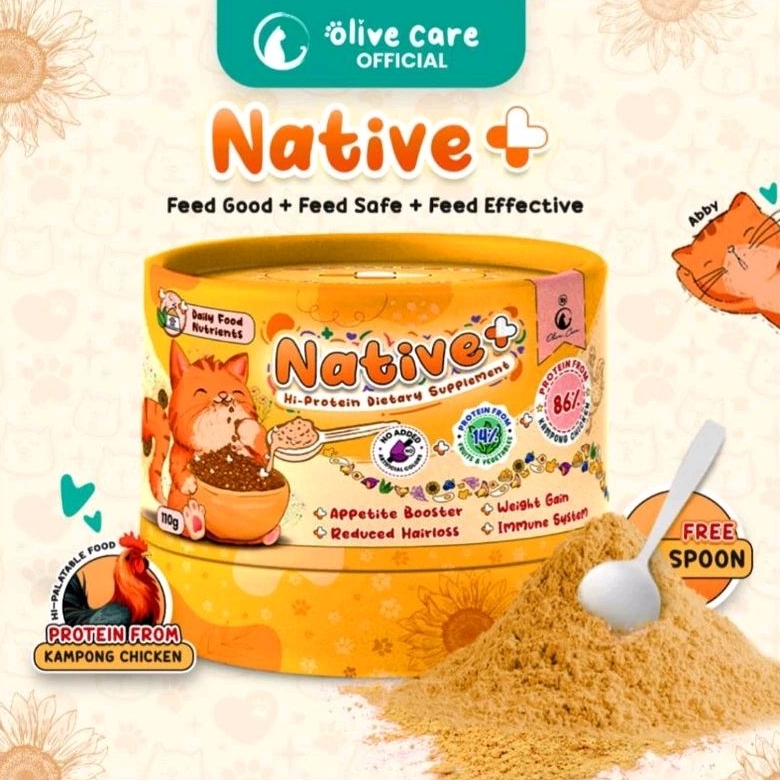 Jual Olive Care vitamin kucing Native+ penambah nafsu makan | Shopee ...