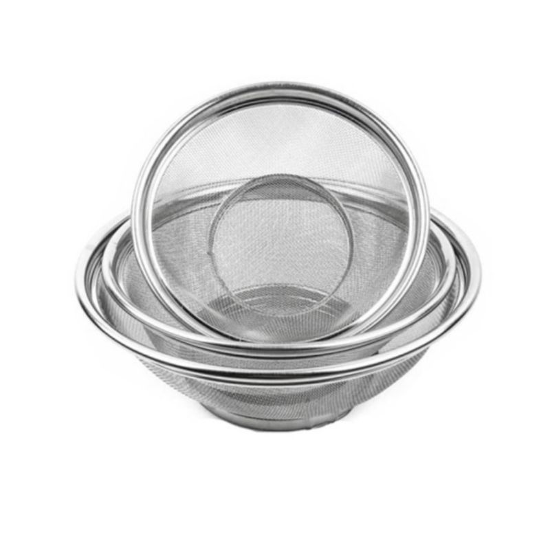 Jual Saringan Cuci Buah dan Sayur Stainless Steel 25cm / Strainer ...
