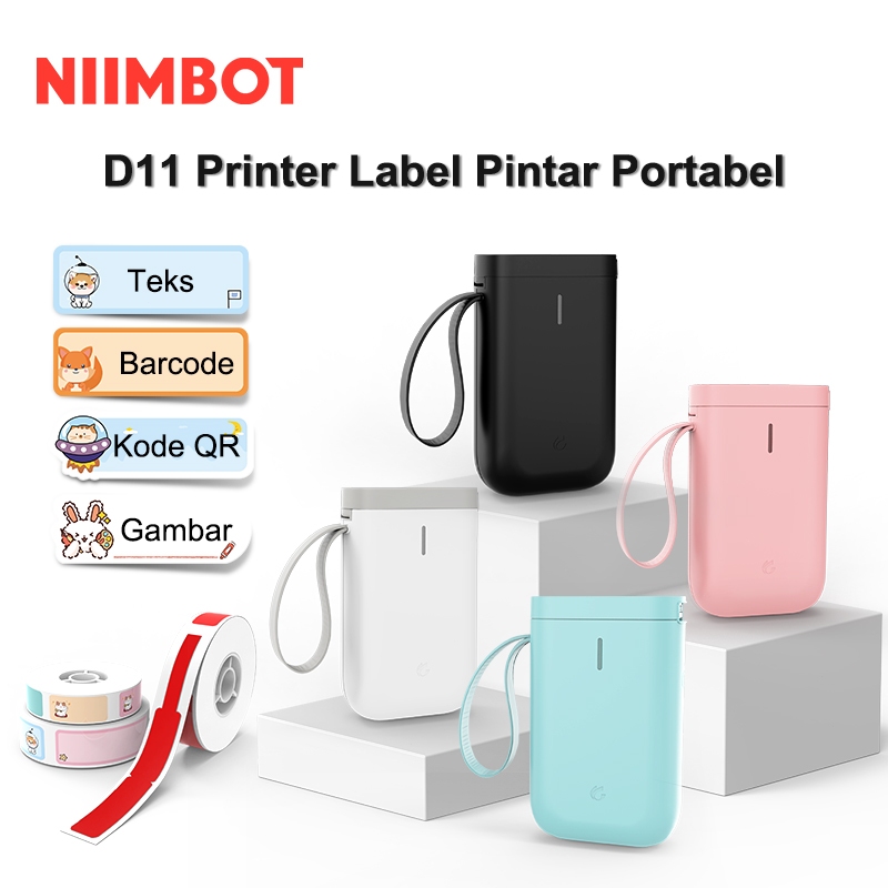 Jual NIIMBOT D11 D110 Pencetak Label Pintar Portabel dengan Bluetooth Nirkabel Mesin Pembuat ...