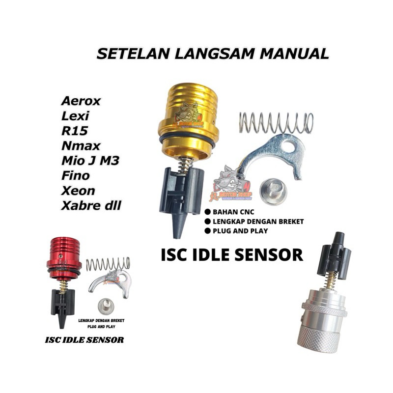 Jual ISC IDLE SCREW SENSOR CONTROL SETELAN LANSGAM MANUAL AEROX 155 ...