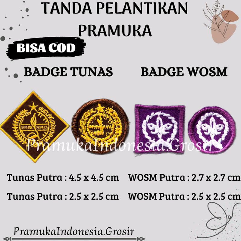 Jual Tanda Pelantikan Pramuka Bet Bagde Pandu Tunas Pramuka Bet Badge Wosm Bet Pandu Dunia