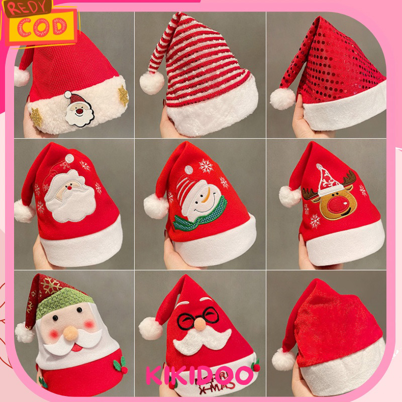 Jual TOPI NATAL LUCU / CHRISTMAS BUCKET HAT/ TOPI SANTA NATAL ANAK ...