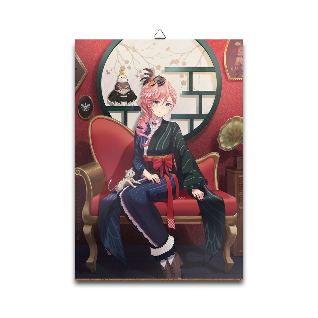 Jual Poster dinding kayu anime vtuber TAKANE LUI THRON - HOLO JP ...