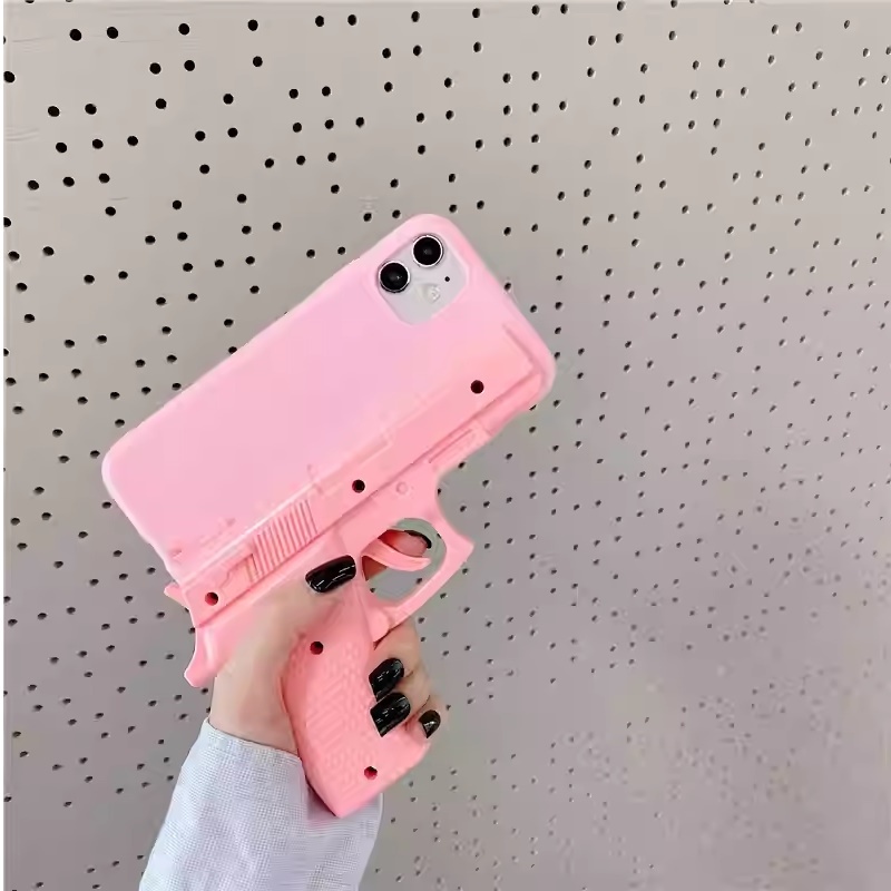 Jual [LOGU] Casing hp iphone 15/14/12 model pistol mainan, casing hp ...