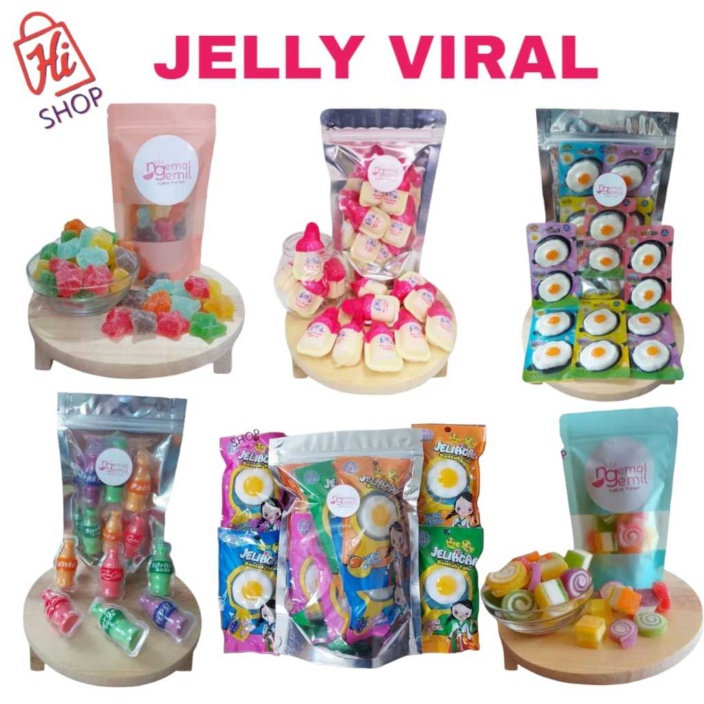 Jual Permen Jelly Viral Botol Susu BISA DITELAN Jelly Thailand Mixed ...
