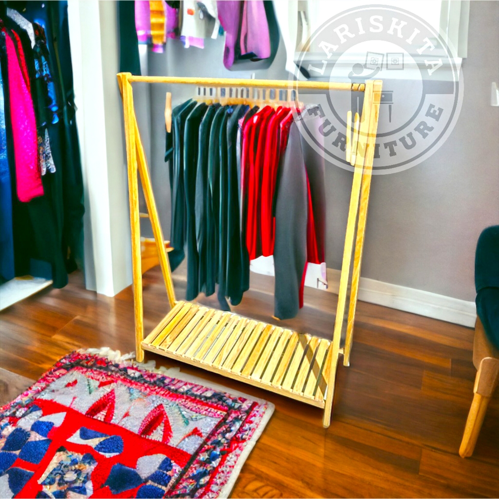 Jual Wide Stand Hanger rak baju sampiran baju rak baju multifungsi rak ...