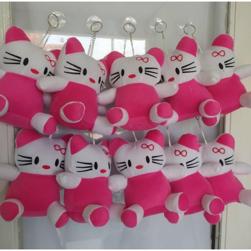 Jual boneka gantungan kaca mobil isi 12 pcs karakter hellokitty gratis ...