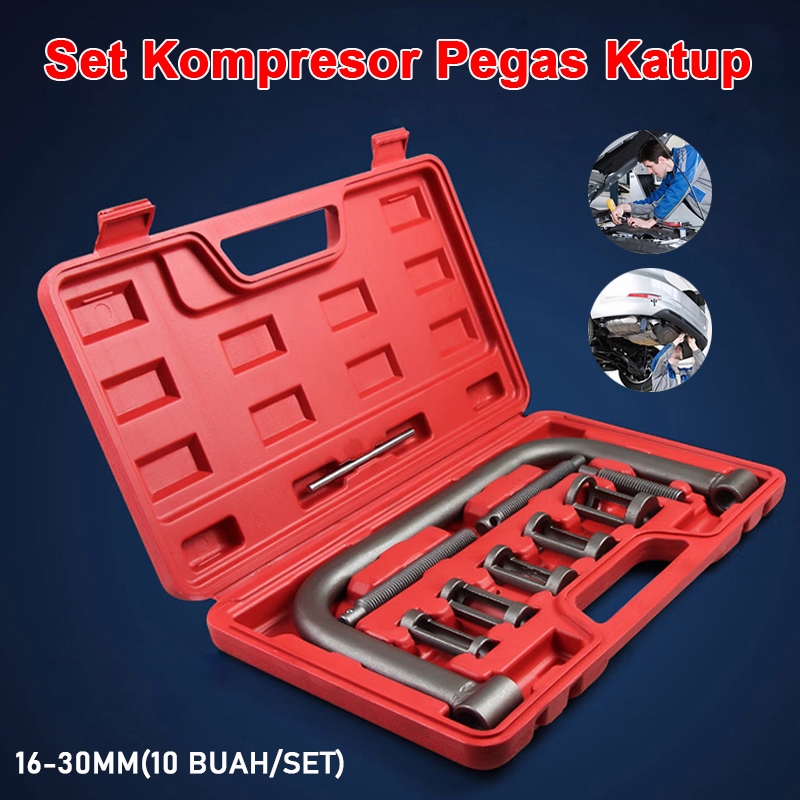 Jual Treker klep set 10Pcs Valve Spring Compressor Set Treker Klep ...