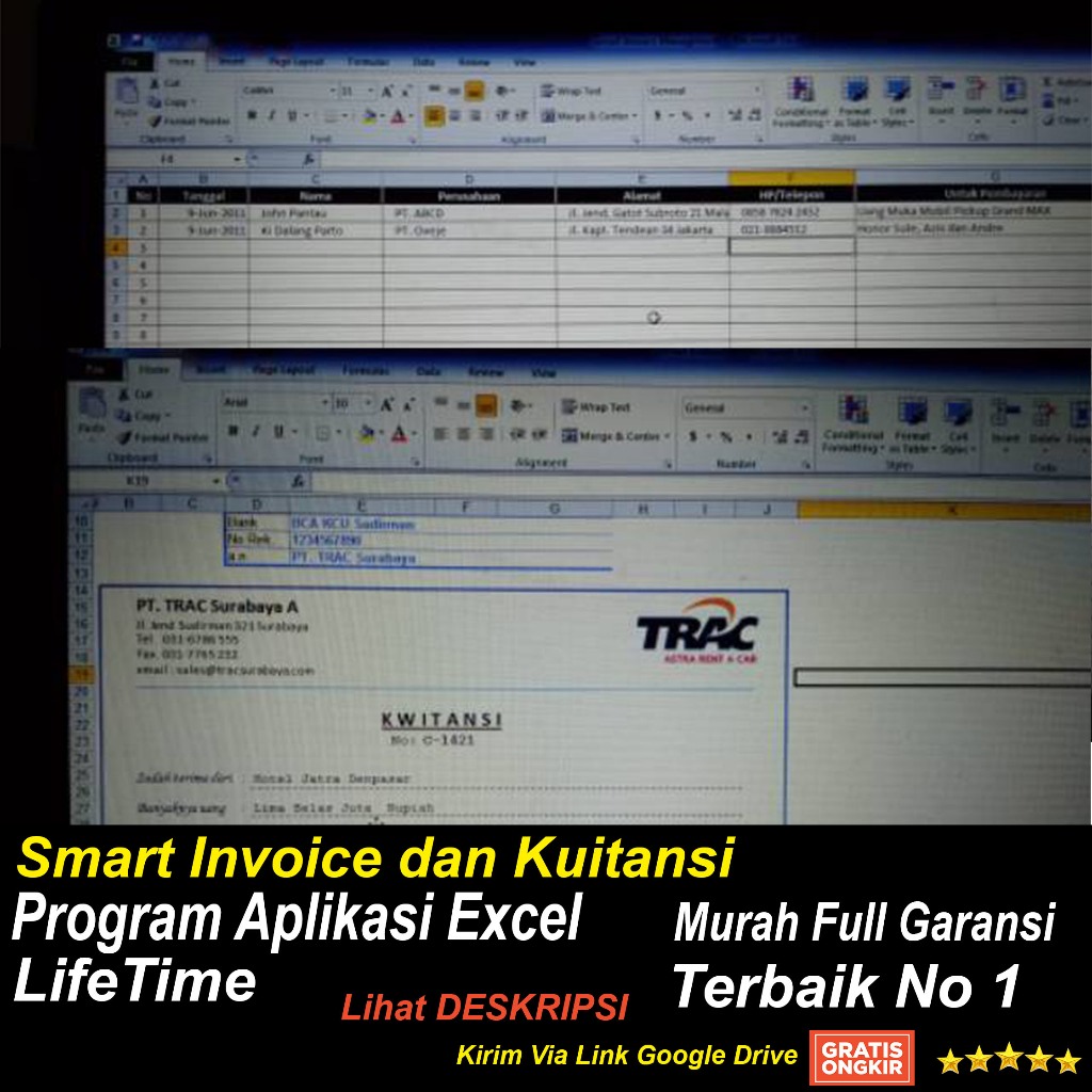 Jual Smart Invoice dan Kuitansi Program Aplikasi Excel | Shopee Indonesia