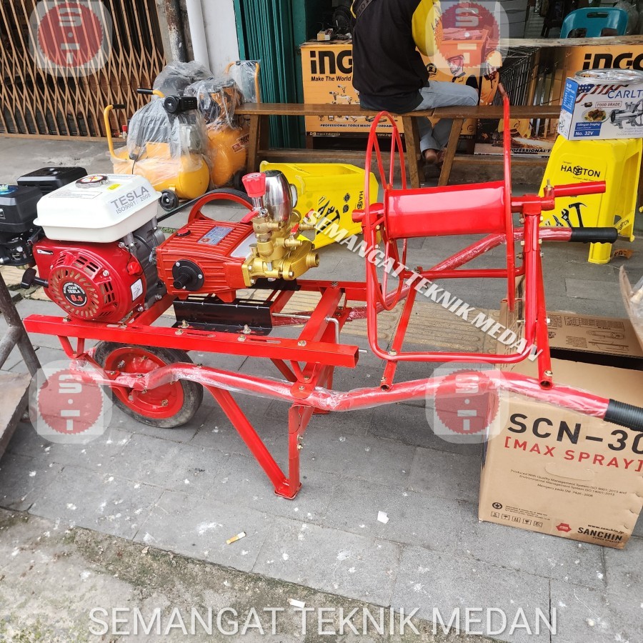 Jual MESIN DOORSMEER STEAM SPRAYER GULUNGAN CX200 TESLA SPRAYER SANCHIN ...