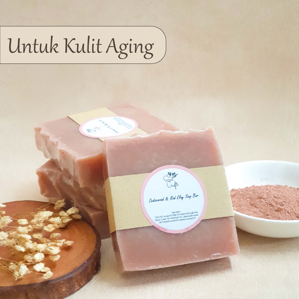 Jual Cedarwood & Red Clay Soap Bar - Sabun Cedarwood & Red Clay - Scent ...
