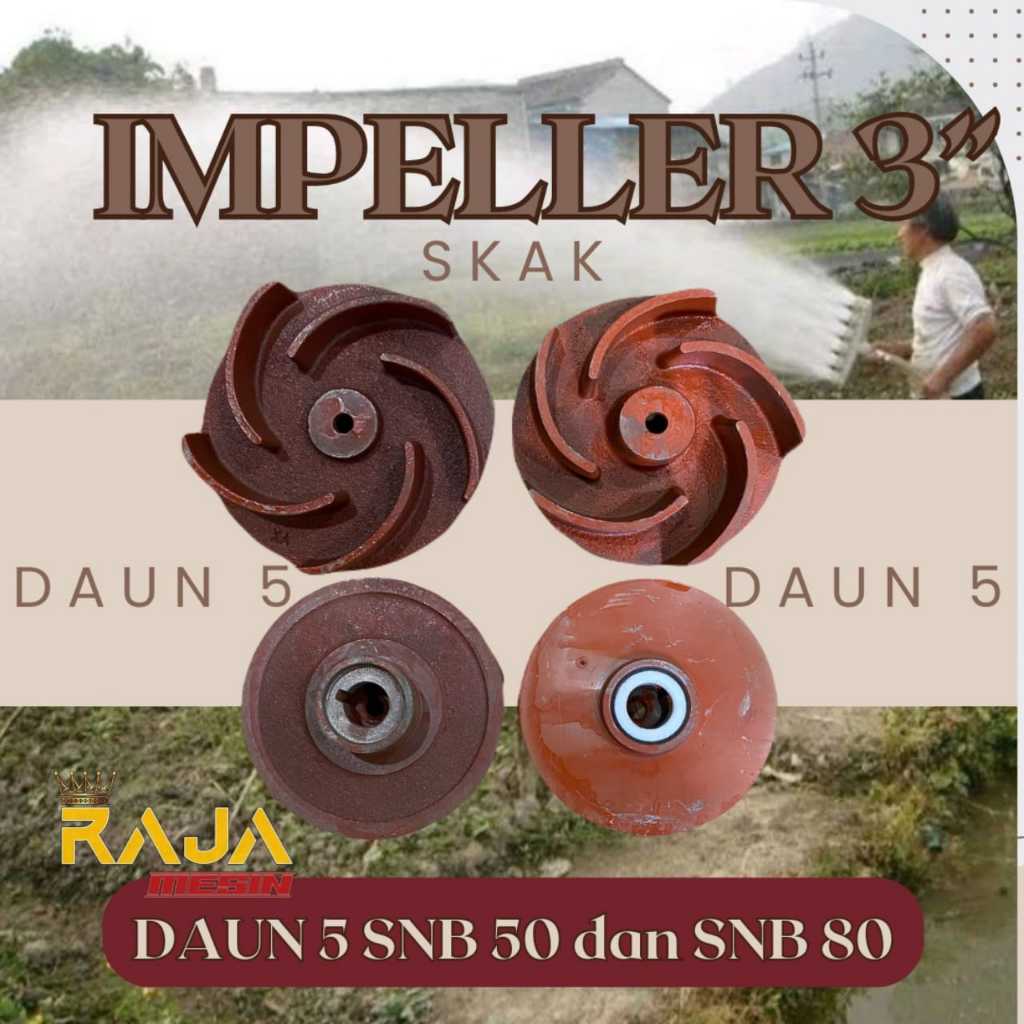 Jual Impeller kipas pompa alkon 3 inchi Impeller cor 3" model spie as ...