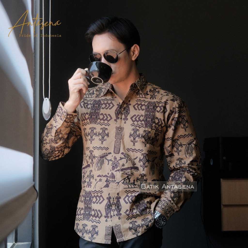 Jual Batik Antasena Asmat Coksu Hem Batik Terbaru Batik Pria Lengan ...