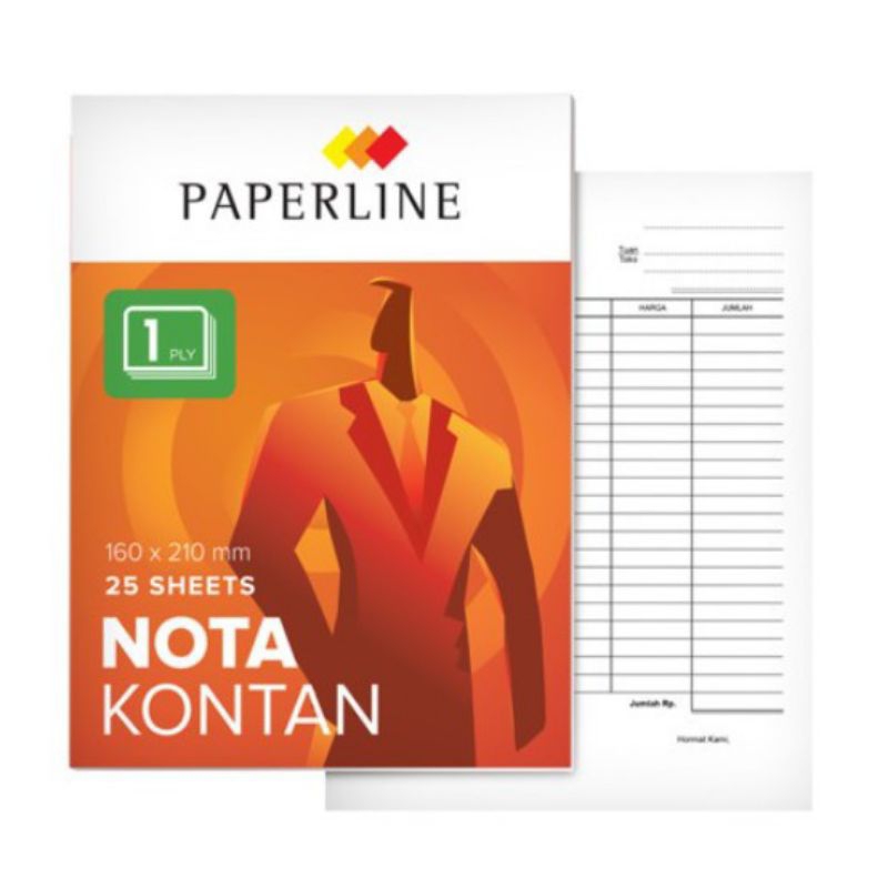 Jual (10 Pcs / 1 Pak) Nota Kontan 1 Ply Besar / Nota Kontan Paperline ...