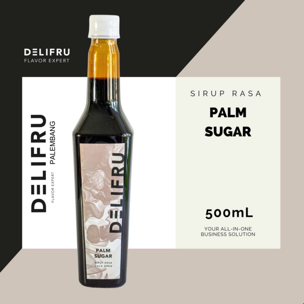 Jual Delifru Syrup Palm Sugar Sirup Gula Aren Palem 500 Ml Shopee
