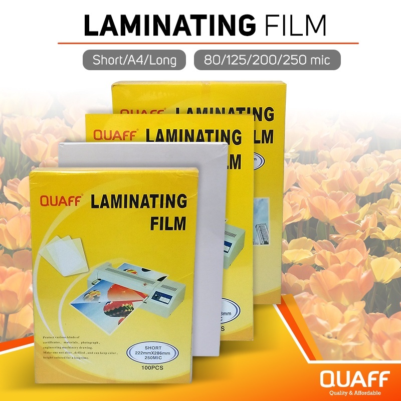 Jual Plastik Laminating FIlm A4 Size 30/80/100/125 micron 100 PCS ...