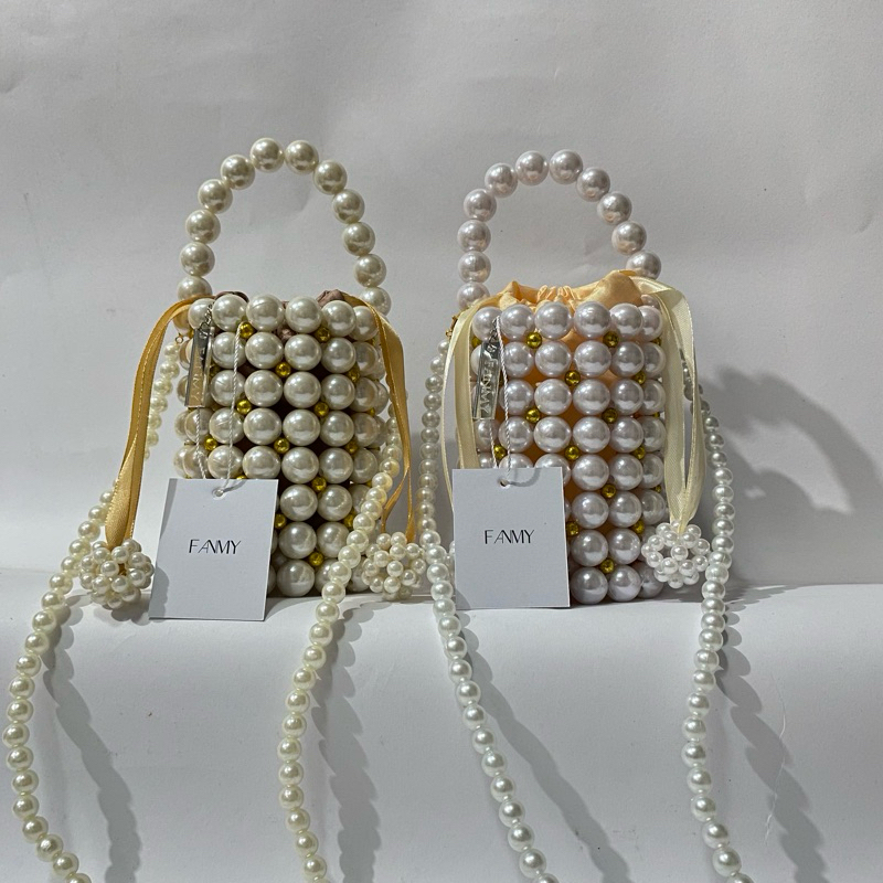 Jual FANMY || READY STOCK | daisy pearl bag | beads bag | beaded bag ...