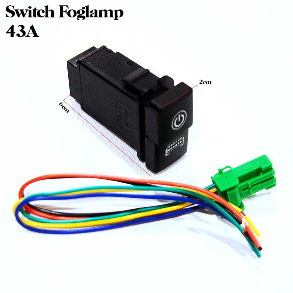 Jual SWITCH FOGLAMP 2 TOMBOL / Saklar Tombol Lampu Tembak / Kabut Mobil ...