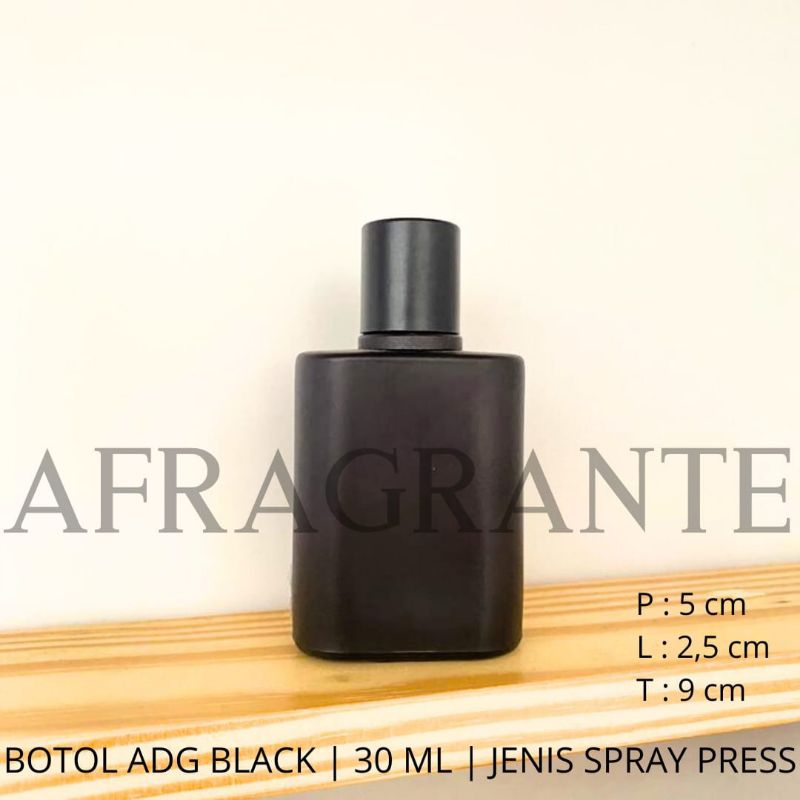 Jual botol parfum acqua di gio hitam press 30 ml- botol parfum hitam ...