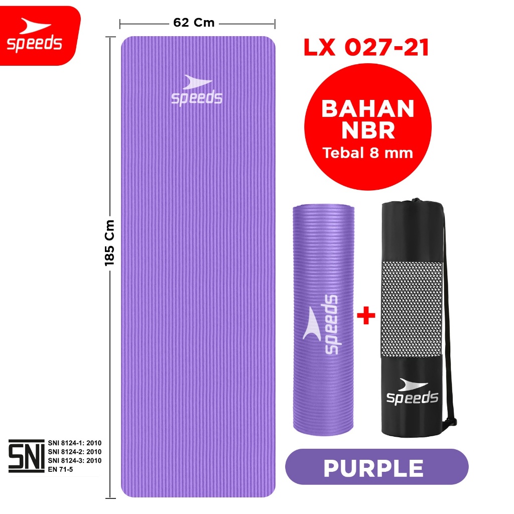 Jual SPEEDS Matras Yoga TPE Tebal 6mm Alas Yoga Mat Alas Yoga Karpet ...