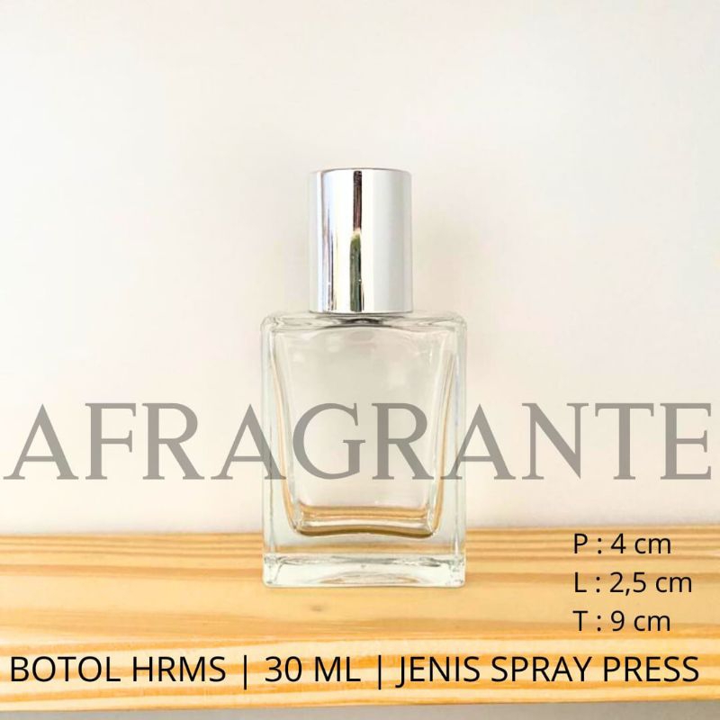 Jual botol parfum hrms. 30 ml silver press- botol parfum isi ulang 30 ...