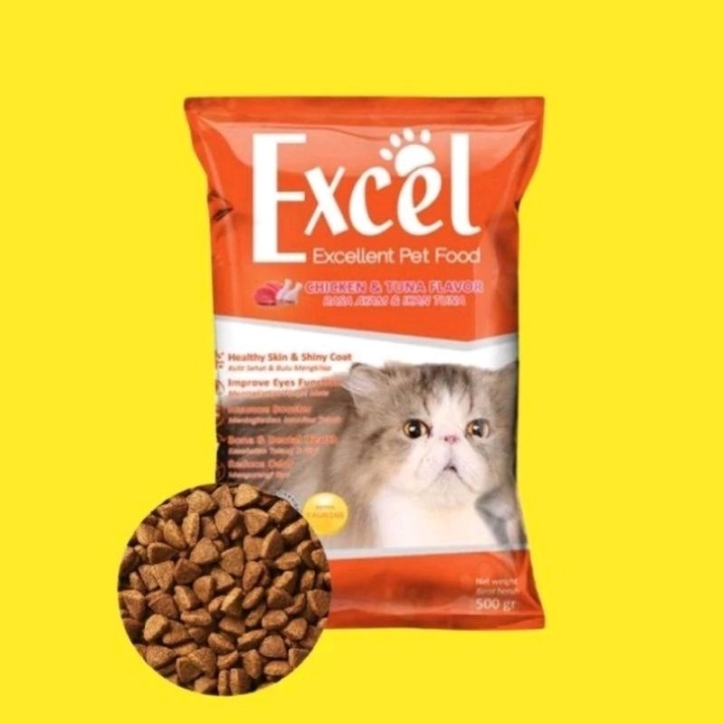 Jual Excel makanan kucing Chicken & Tuna Flavor | Shopee Indonesia