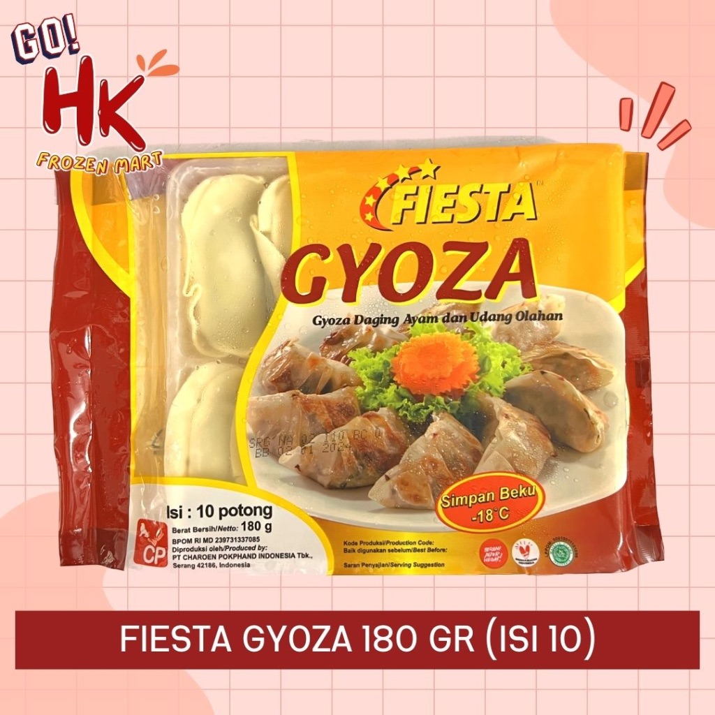 Jual Fiesta Gyoza 180gr isi 10 | dumpling pangsit ayam ala jepang korea ...