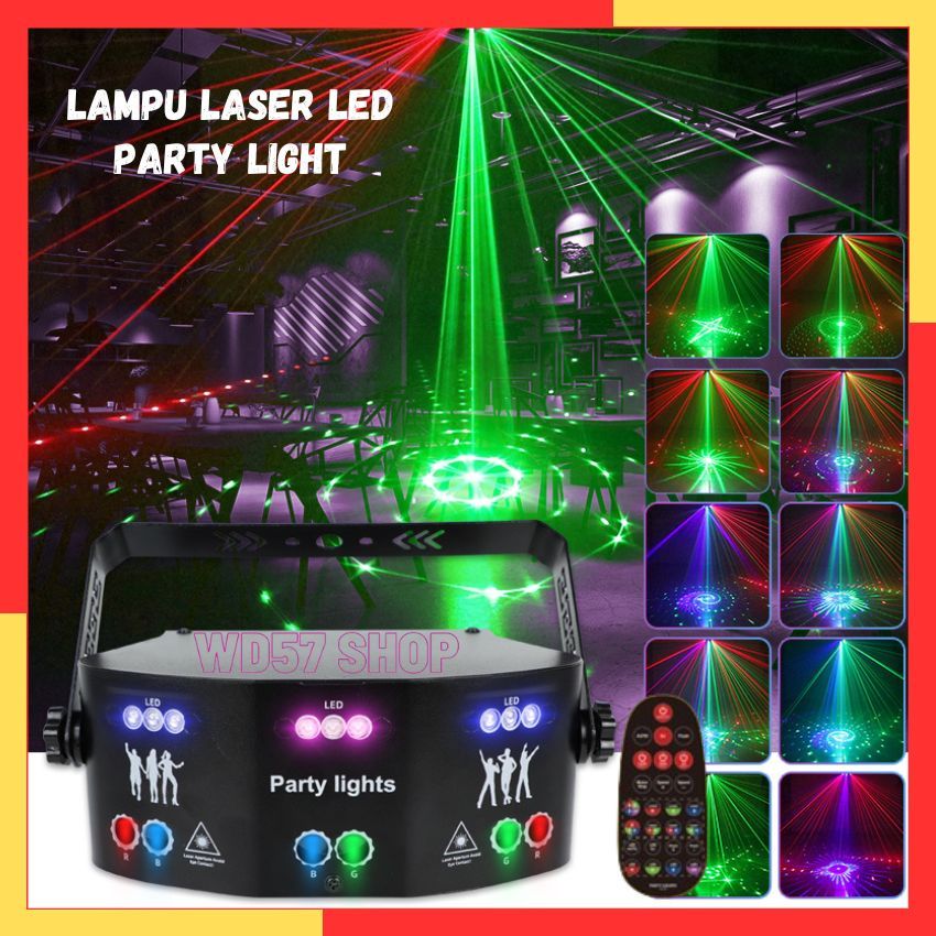 Jual Lampu Disco Sorot Led Laser Disko Tembak Panggung Beam RGB DMX ...