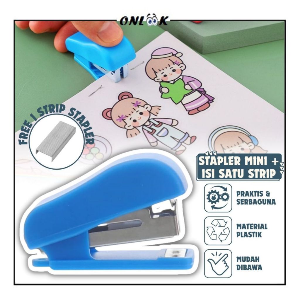 Jual Stapler Mini Unik Lucu + Isi / Steples Penjilid Buku Dan ...
