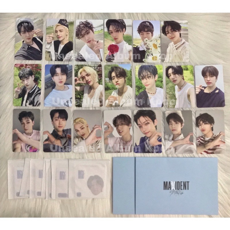 Jual Stray Kids maxident maxi SKZ Photocard PC sticker face id pola ...