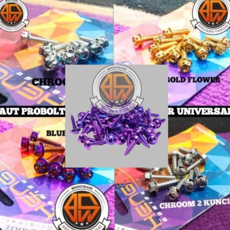 Jual baut body probolt flower honda yamaha original heng baut variasi ...