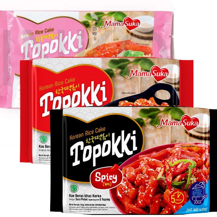 Jual TIPE OYM361 MamaSuka 134gram Snack Topokki Tteokbokki Instan Korea ...