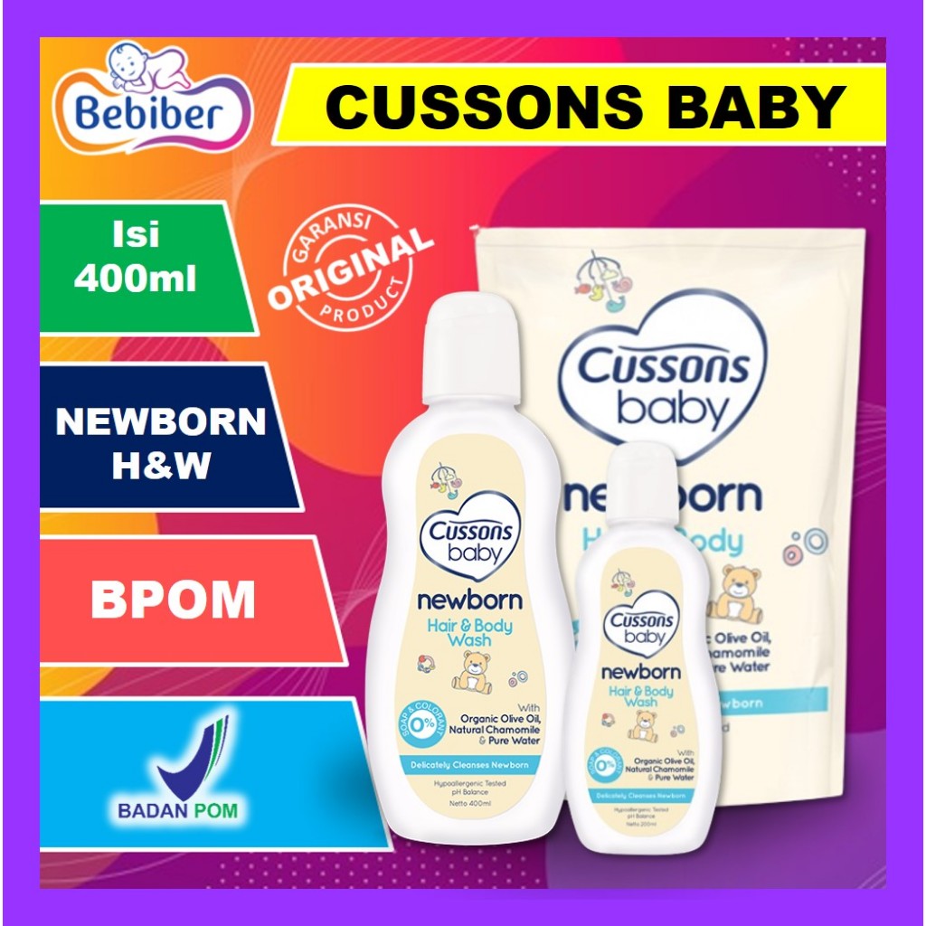 Jual Cussons Baby Newborn Hair & Body Wash Series / Cusson New Born ...