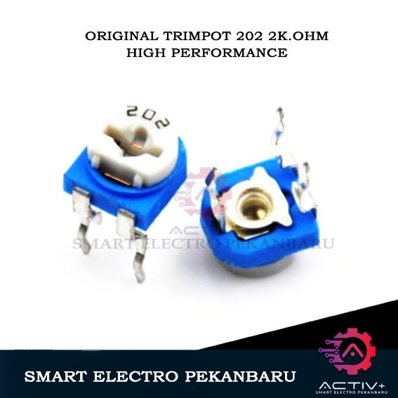 Jual ORIGINAL TRIMPOT 202 2K OHM POTENSIO METER Trimmer Variable ...