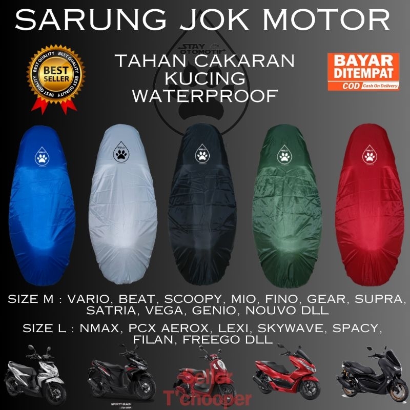 Jual Cover Jok Anti Cakar Kucing Waterproof Sarung Jok BEAT VARIO MIO ...