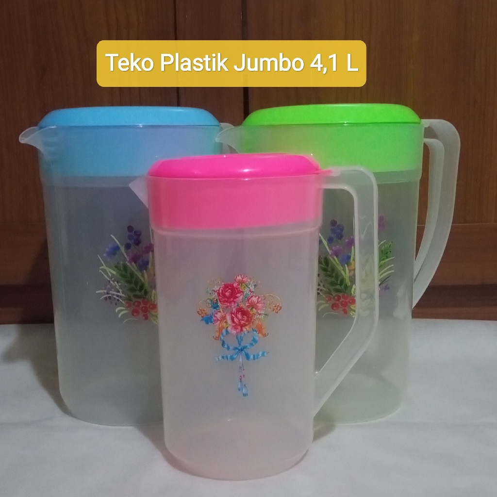 Jual Teko plastik tebal/ eskan Jumbo 4,1 liter yoyo star/ water jug | Shopee Indonesia