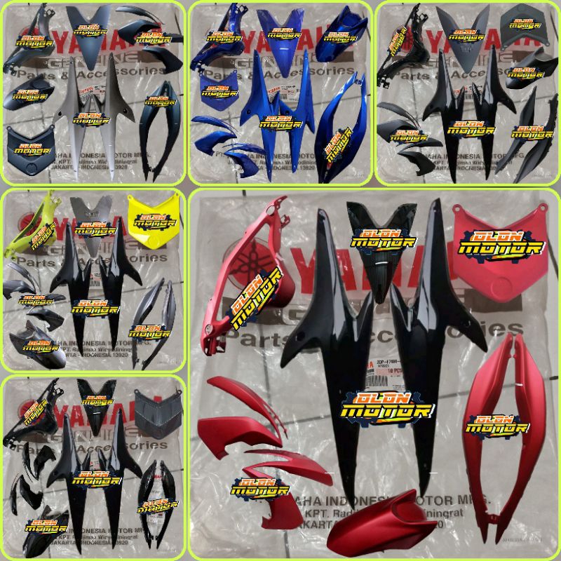 Jual PAKET BODY HALUS FULL SET AEROX 155 OLD/LAM ORIGINAL YAMAHA ...