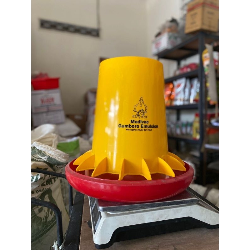 Jual MULTI FEEDEER 5KG - TEMPAT MAKAN AYAM 5KG MEDION | Shopee Indonesia