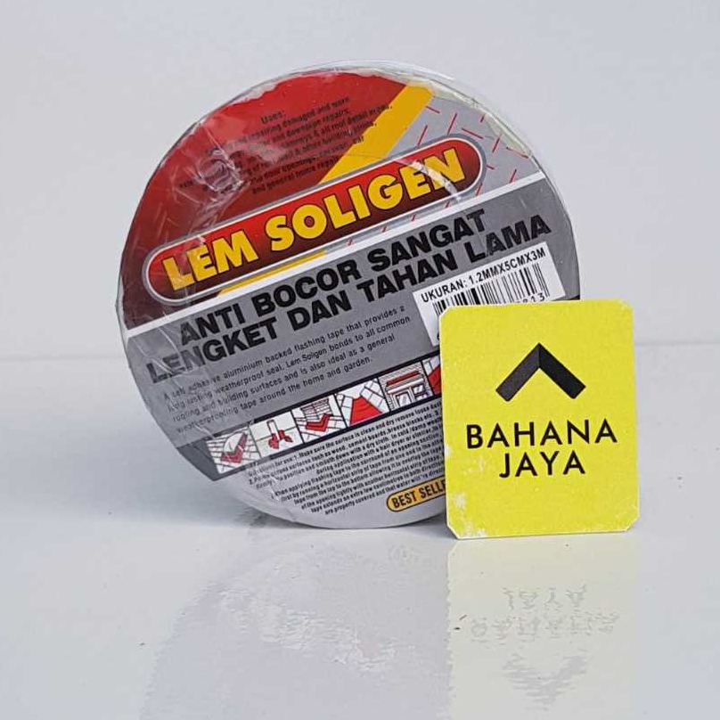 Jual Lem Talang SOLIGEN / Lem Tambal Seng / Lem Genteng / Lem Lakban Anti Bocor 3 Meter | Shopee ...
