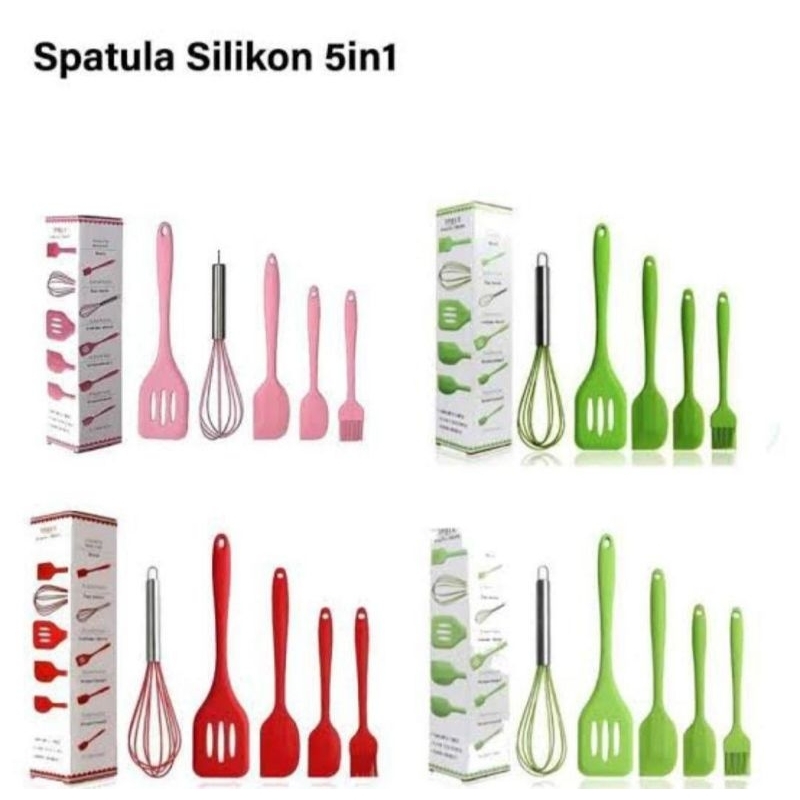 Jual SPATULA SET ALAT MASAK 5 IN 1 | Shopee Indonesia